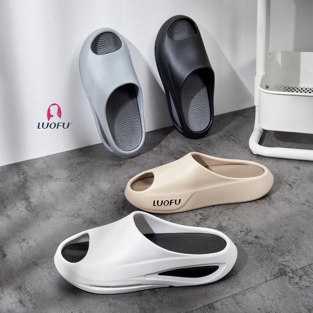 LUOFU Men EVA Slides Slippers E6228-E01M | Shopee Malaysia