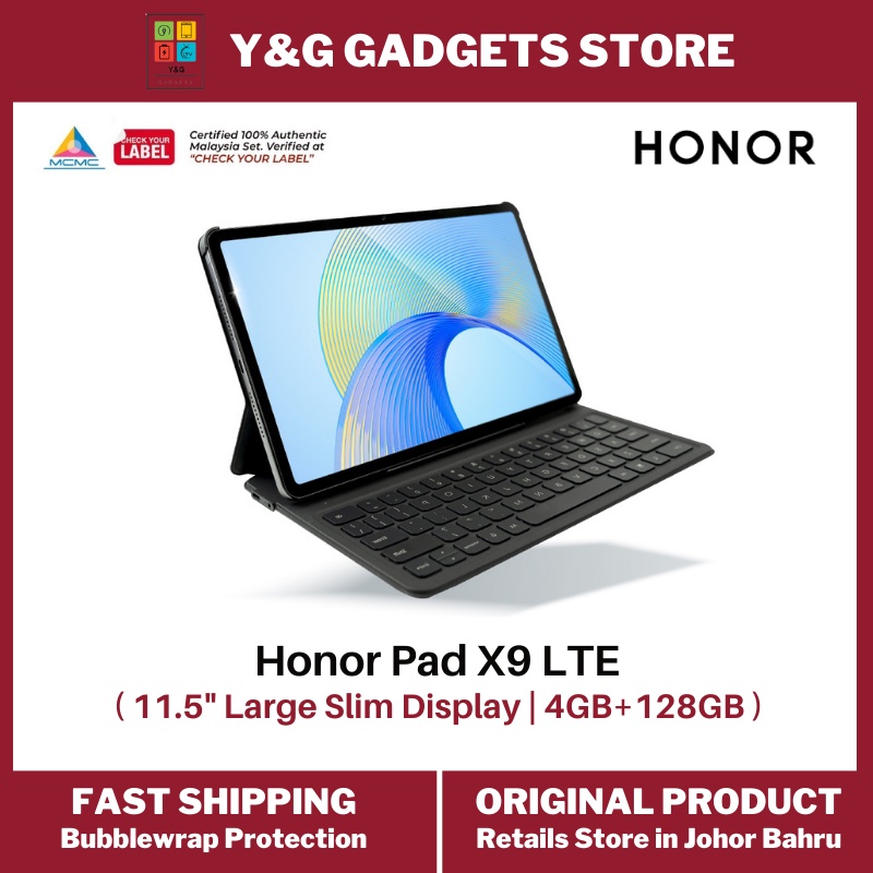 HONOR Pad X9 LTE | 4GB + 3GB RAM + 128GB ROM | 11.5 Eye-Comfort Display ...