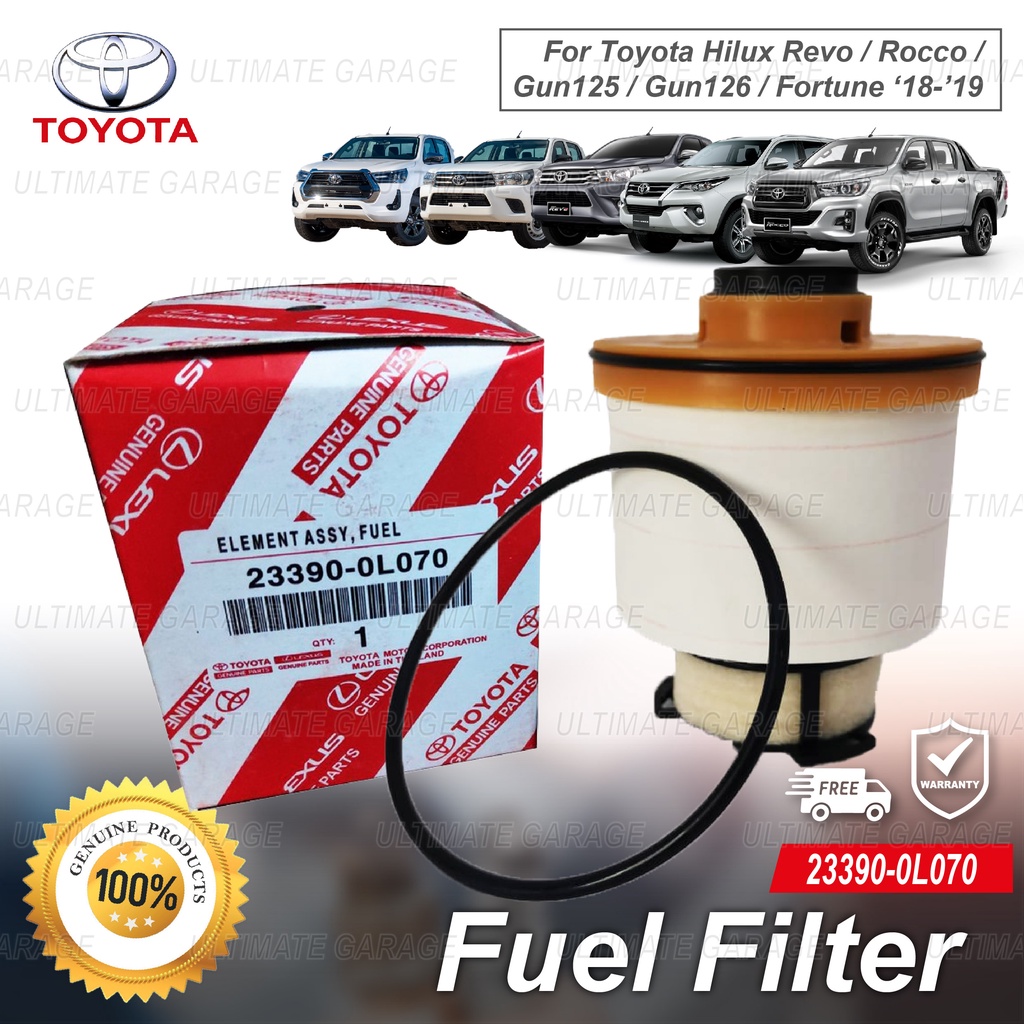 Original Toyota Diesel Fuel Filter Hilux Revo Rocco GUN125 GUN126 ...
