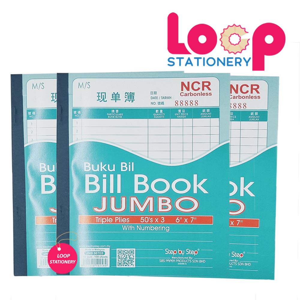 Jumbo NRC Carbonless Bill Book 6"x7" | Shopee Malaysia