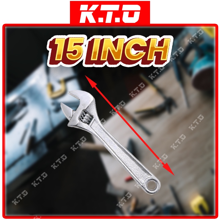 15 / 18 / 24 Inch Heavy Duty Adjustable Spanner Wrench / Spana Hidup ...