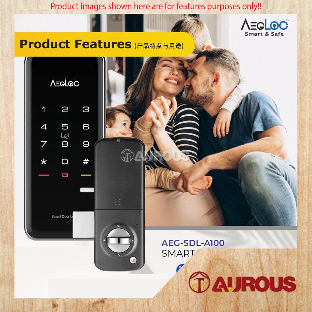 ARMOR AEGLOC DIGITAL FINGERPRINT SMART DIGITAL RIM DOOR SECURITY LOCK ...