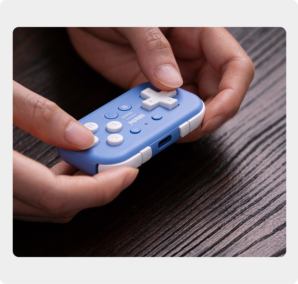 8BitDo Micro Bluetooth Controller Pocket-sized Mini gamepad for Switch ...
