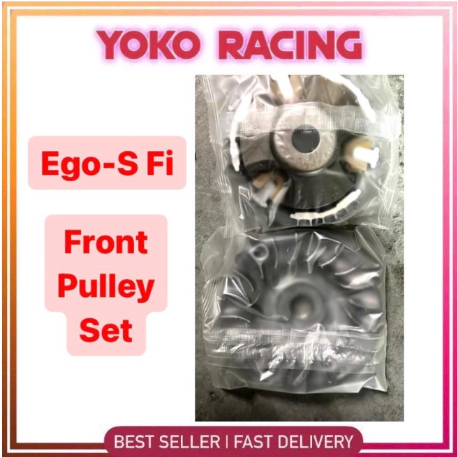 Front Pulley Set With Fan + Pin Comp Depan Puley Pulley Kacang Roller ...