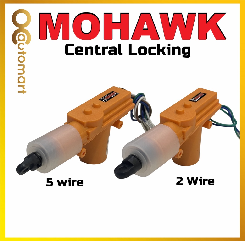 Mohawk Central Locking 12V Car Central Lock System Actuator Door Gun 2 ...