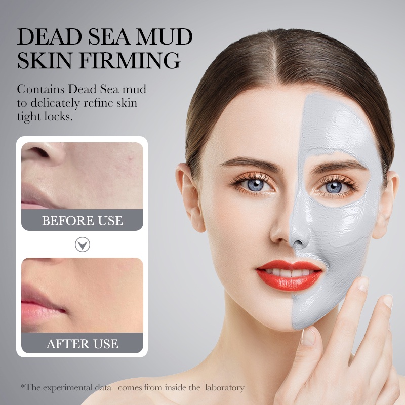 BIOAQUA Dead Sea Mud Whitening Mud Mask Deep Cleansing Shrinks Pores ...