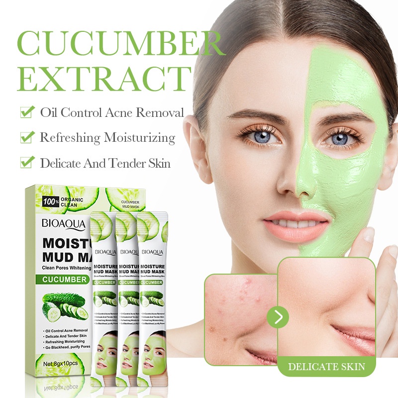 BIOAQUA Deep Cleansing Shrinking Pores Rejuvenating Mud Mask Whitening ...