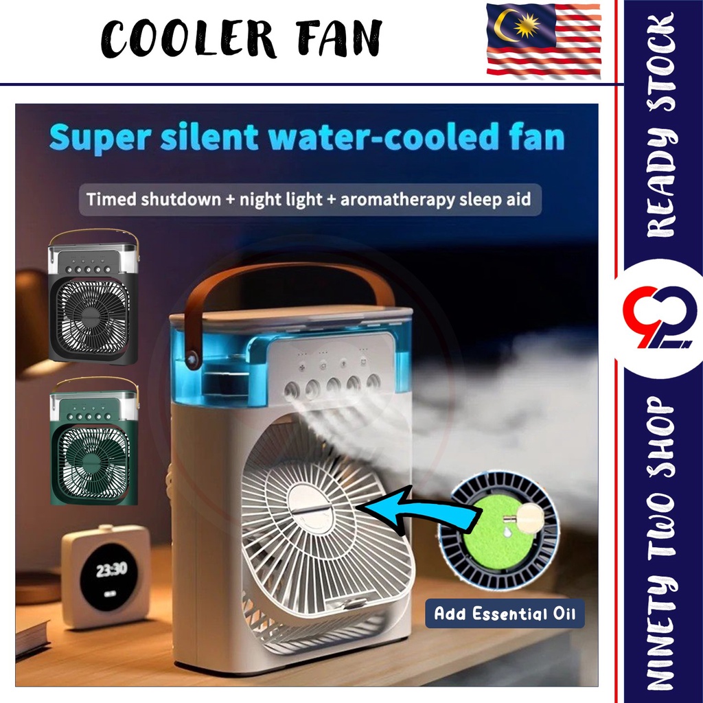 Portable USB Mini Aircond Air Cooler Mist Fan Kipas Penyejuk Mini Meja ...