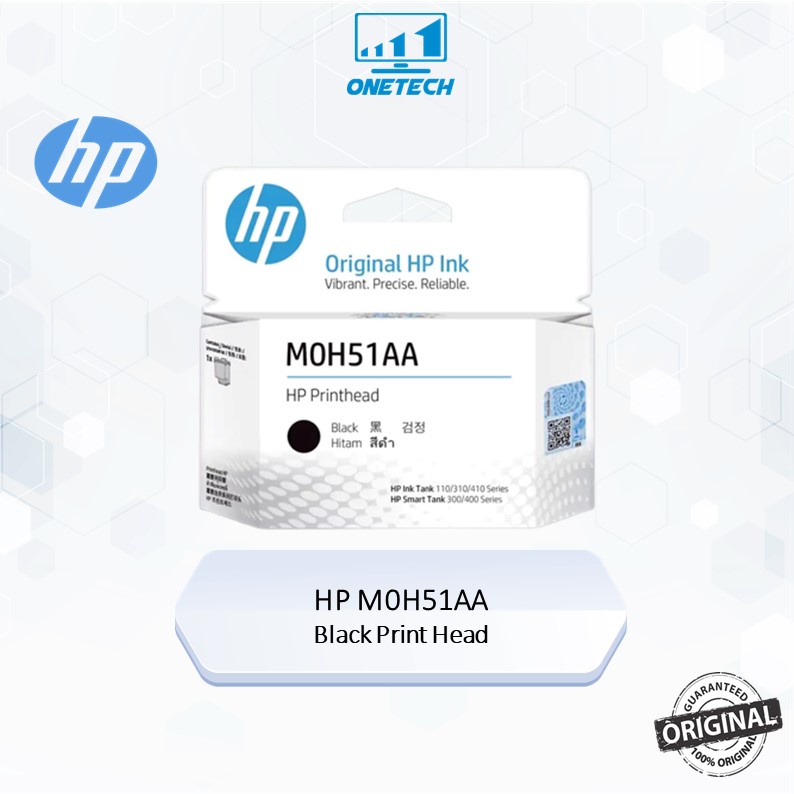 HP M0H50AA/M0H51AA Black/Tri-Colour Print Head (100% Original) | Shopee ...