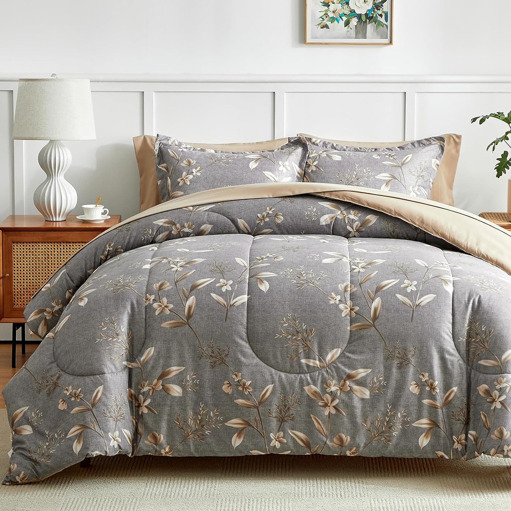 Cadar Set Queen Size COMFORTER 7IN1 Bercorak new collection lembut ...