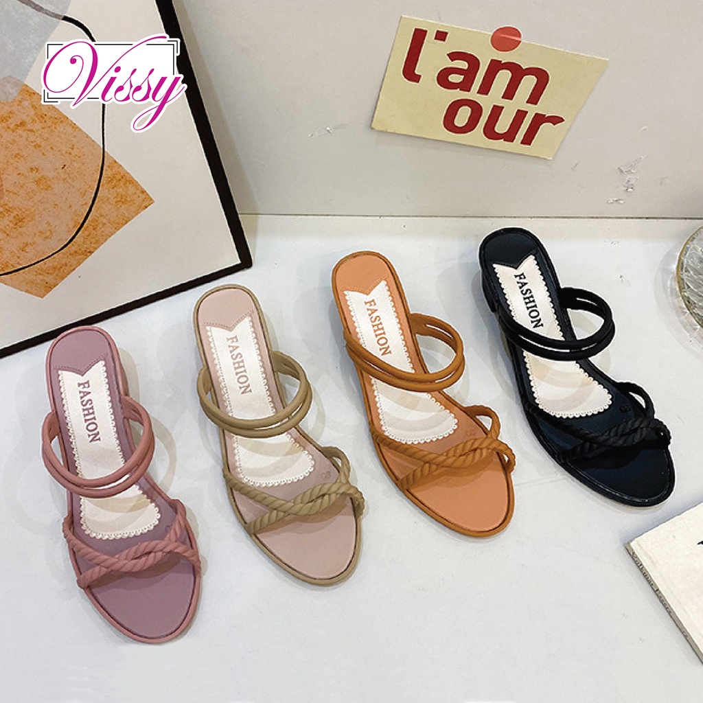 Vissy Women High Heel Sandals Kasut Wanita Shoe Shoes Fashion Lady 0040 ...