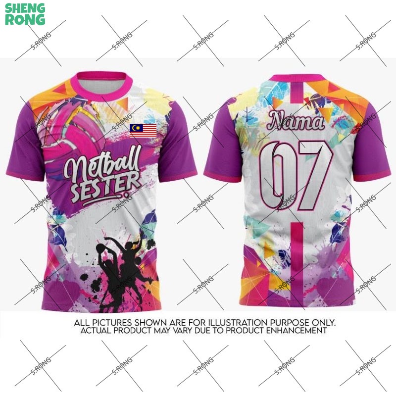 【Custom name】(HOT ITEM ) 2024 New ！Jersey Design baju lelaki NETBALL ...