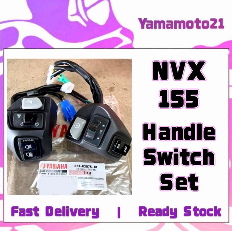 Yamaha Aerox NVX155 NVX 155 V1 Handle Switch Set Kiri + Kanan Left ...