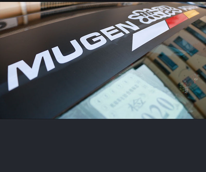 MUGEN Front Windshield Sticker Car Vinyl Sticker Universal Waterproof ...