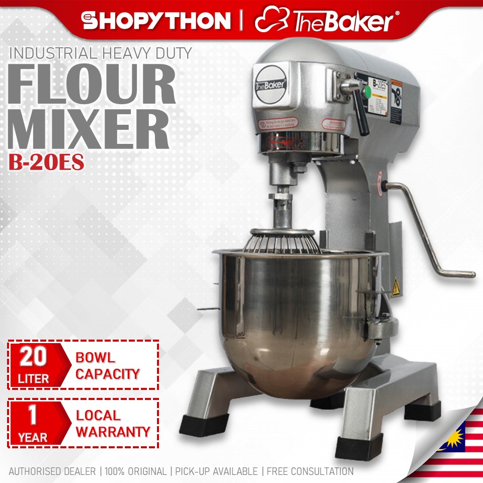 THE BAKER Flour Mixer B-20ES (20L/1100W) Heavy Duty Commercial ...
