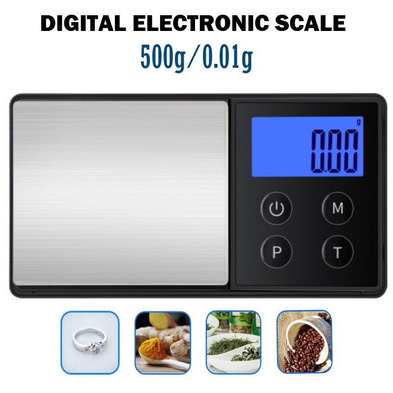 Digital Electronic Scale 500g/0.01g High Precision Weighing Gram ...