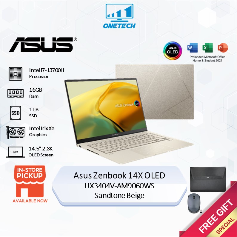 Asus ZenBook 14X OLED UX3404V-AM9060WS/UX3404V-AM9066WS/UX3404V ...