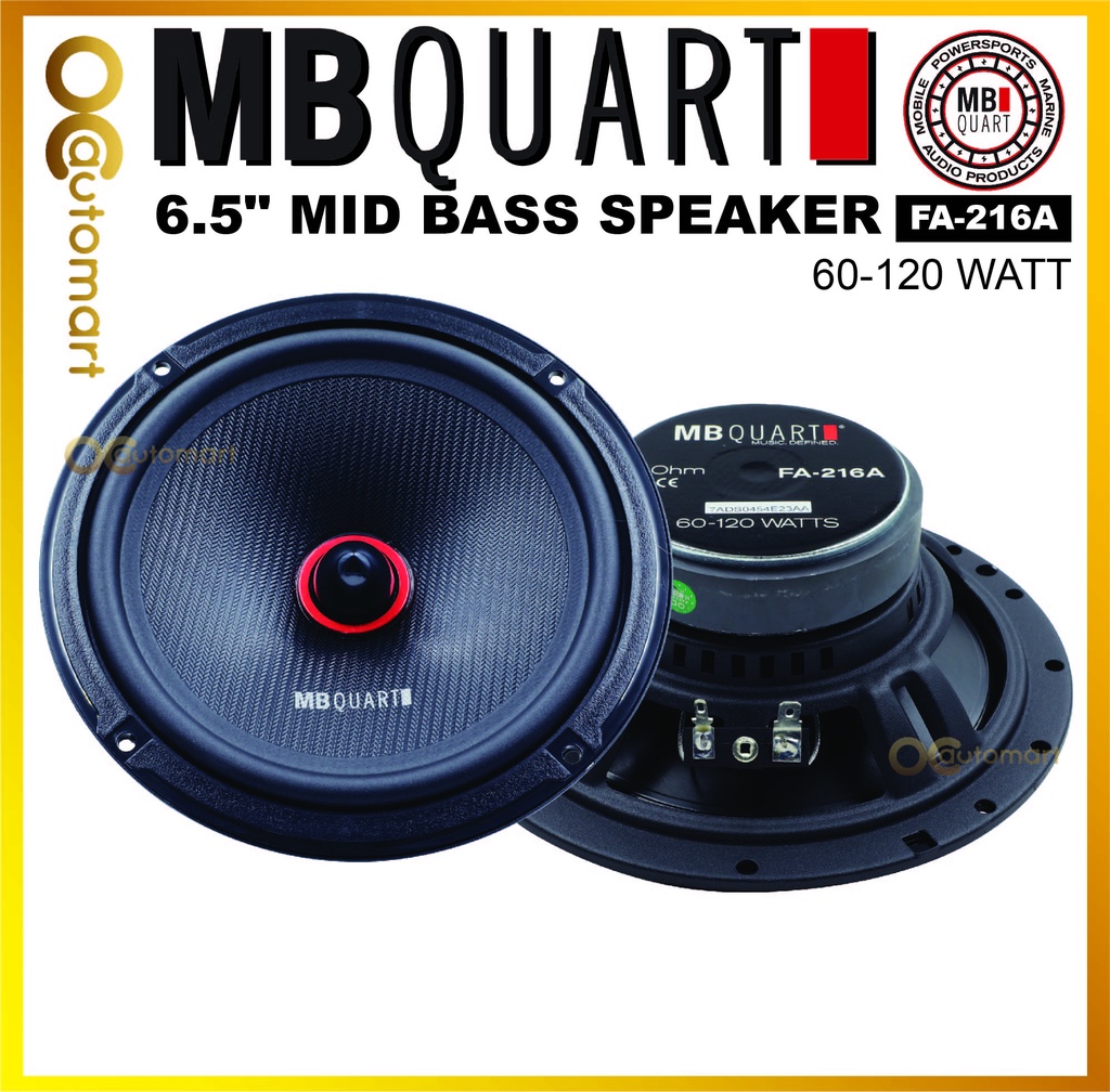 MB Quart 6.5" Mid Bass Car Speaker FA-216A FA Series Mid Range Midbass Spk Kereta | Shopee Malaysia