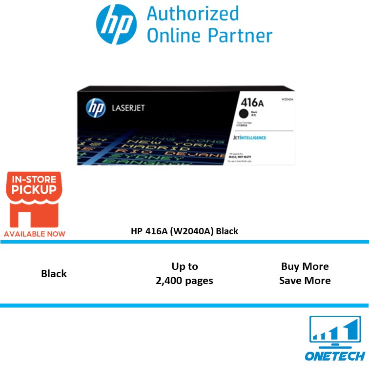 HP 416A Black Original LaserJet Toner Cartridge for HP Color LaserJet Pro M454, MFP M479 series ...