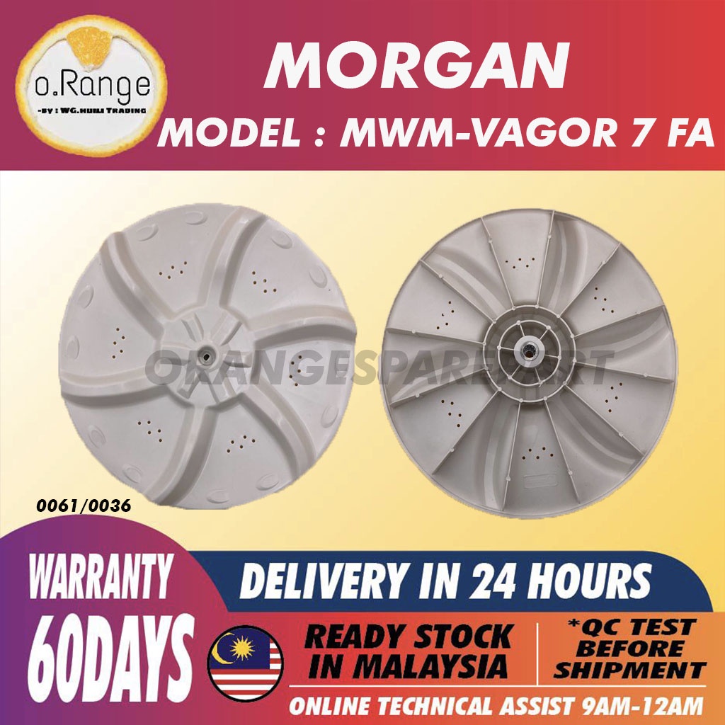 MWM-VAGOR 7 FA MORGAN Washing Machine Pulsator / PINGGAN Mesin Basuh ...