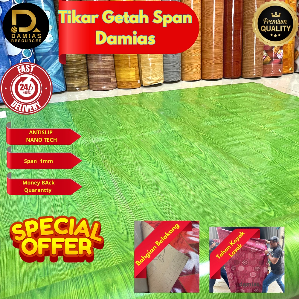 Tikar Getah Span Harga Kilang 1 roll = 20 meter x 1.83m berkualiti ...