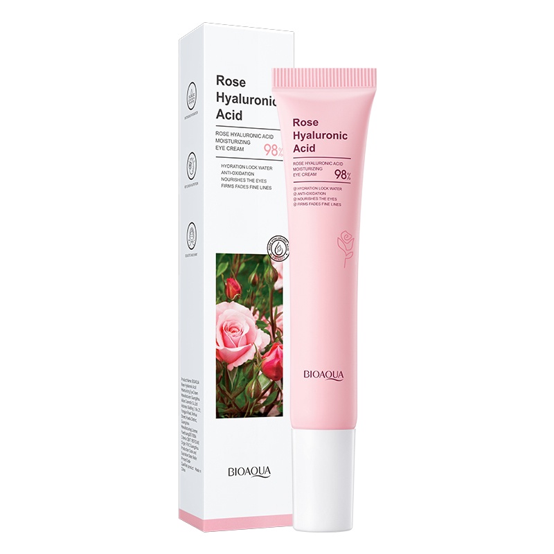 BIOAQUA Rose Hyaluronic Acid Moisturizing Eye Cream Repairing Improve ...