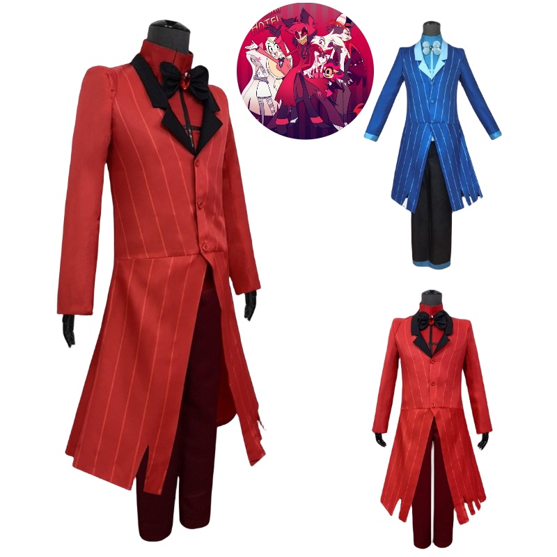 Hell Hotel Cosplay Costume Female Charlie Hazbin Hotel Red Suit ...