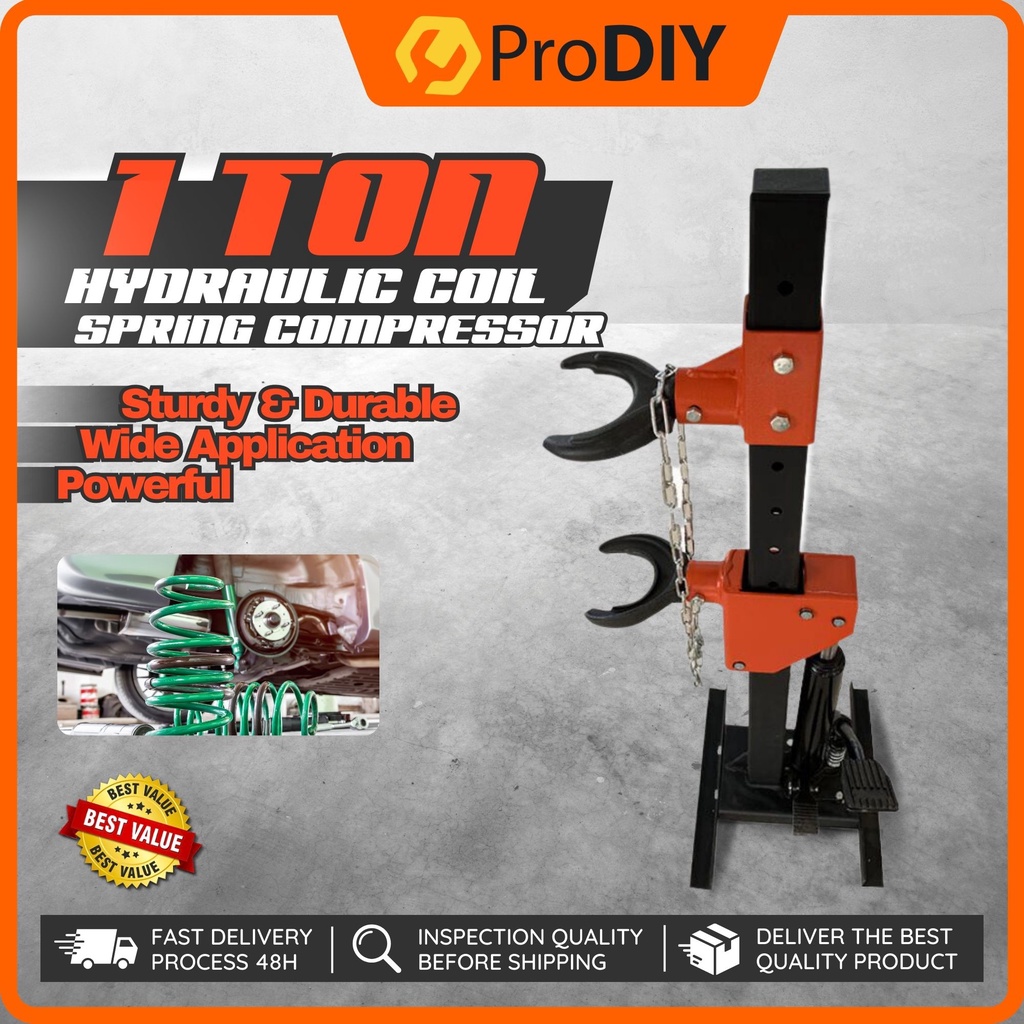1 Ton Hydraulic Coil Spring Strut Absorber Compressor Heavy Duty Auto ...