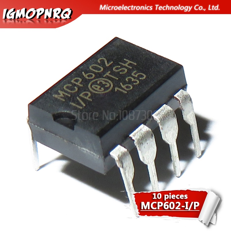 10PCS MCP601-I/P MCP6002-I/P MCP6004-I/P MCP602-I/P MCP6002 MCP6004 ...