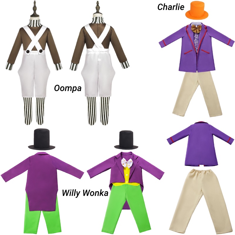 Authentic Charlie And The Chocolate Factory Halloween Costume For ...