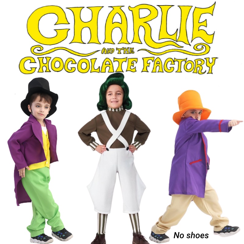 And The Charlie Chocolate Factory Halloween Willy Wonka Oompa Cosplay ...