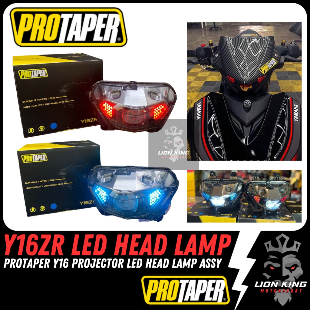 🔥💯 PROTAPER Y16ZR Led Projector Head Light Assy Head Lamp Lampu Depan ...