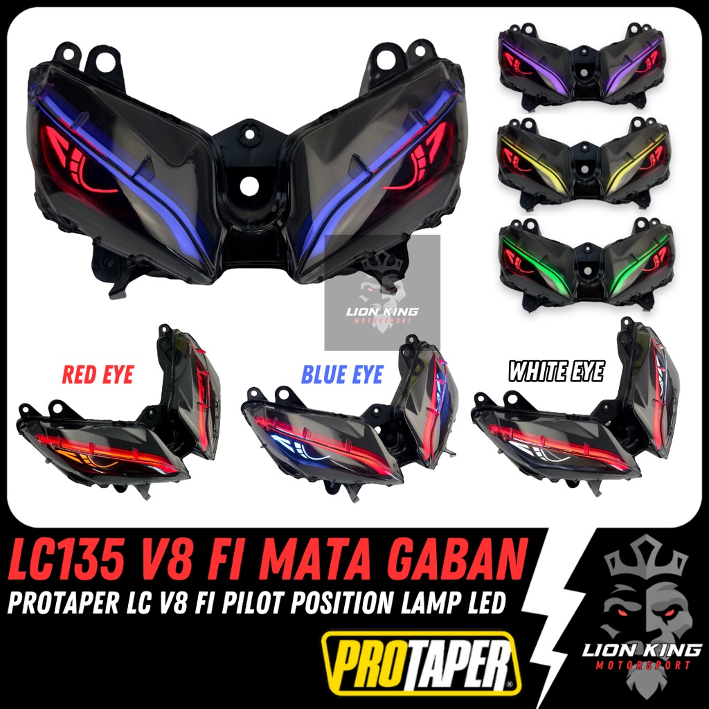 🔥💯 PROTAPER LC135 V8 FI Led Mata Gaban Position Pilot Lamp Eagle Eye Light Rgb Flow Remix ...