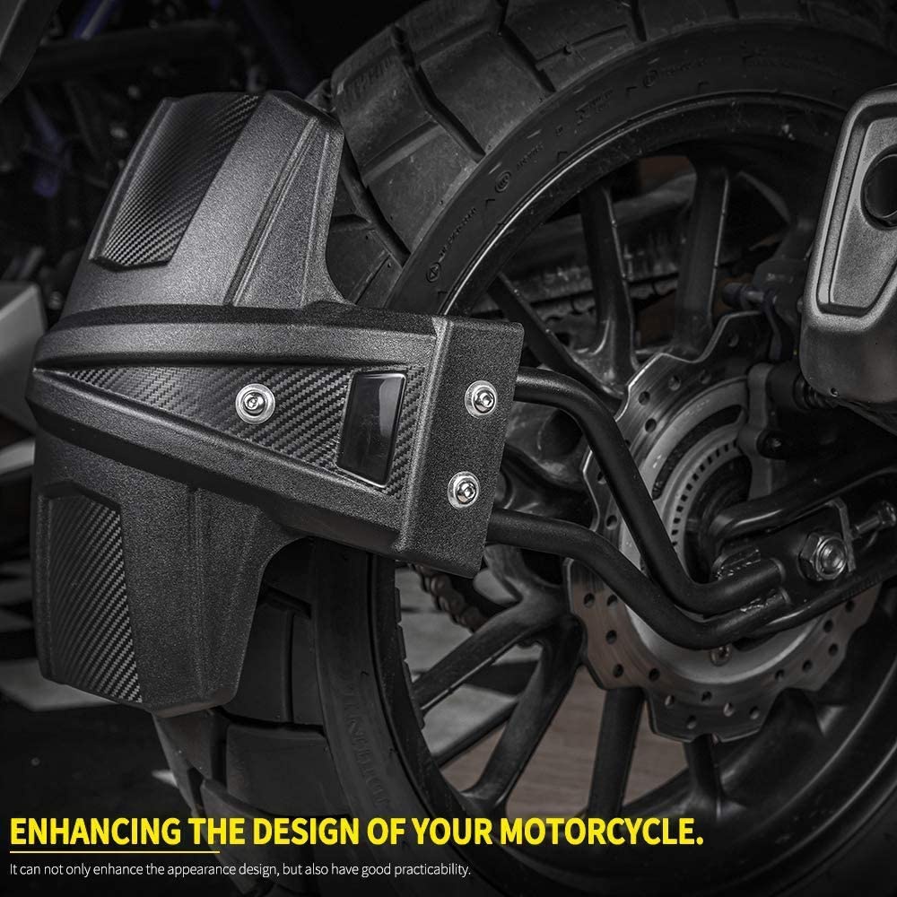 Black Motorcycle Rear Mudguard Mud Fender Bracket Holder Mount Splash ...