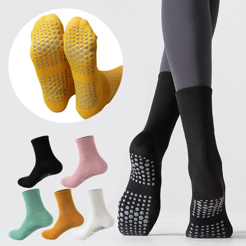 Women Dance Fitness Training Floor Socks Soles Silicone Non-slip ...