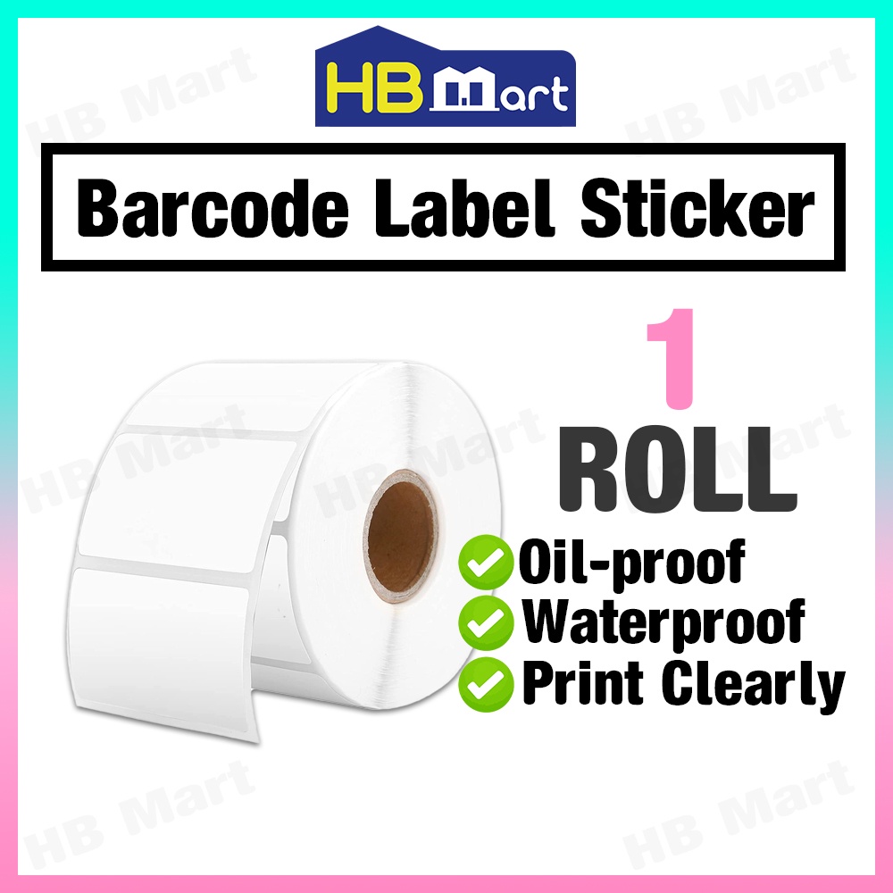 21 Size Barcode Label Sticker Price Tag Thermal Label Sticker Product ...