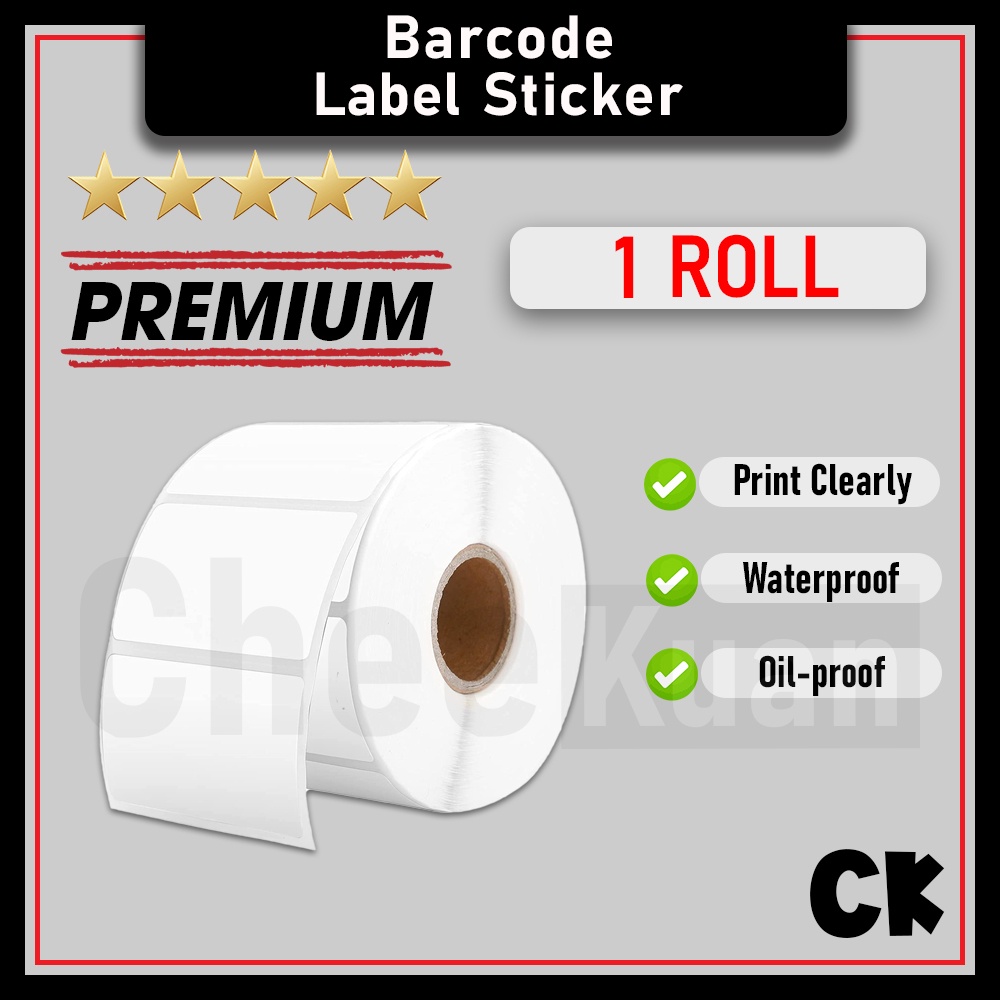 21 Size Barcode Label Sticker Price Tag Thermal Label Sticker Product ...