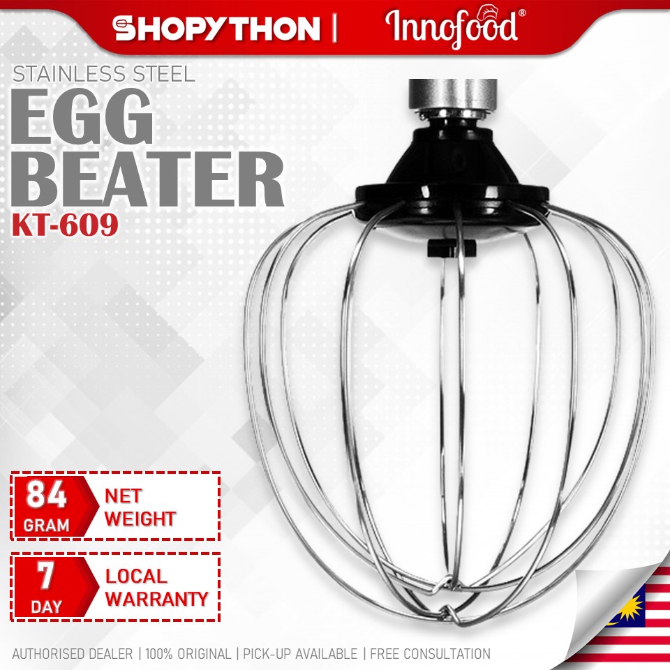 Innofood Egg Beater for KT-609 Stand Mixer Wire Whip Whisk Spare Part Accessory Replacement ...