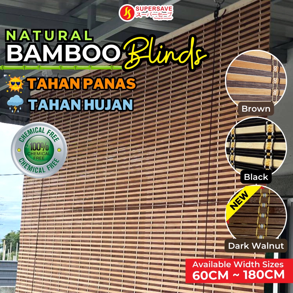 SUPERSAVE Langsir Buluh Bamboo Blinds Bidai Kayu Bamboo Curtain Outdoor ...