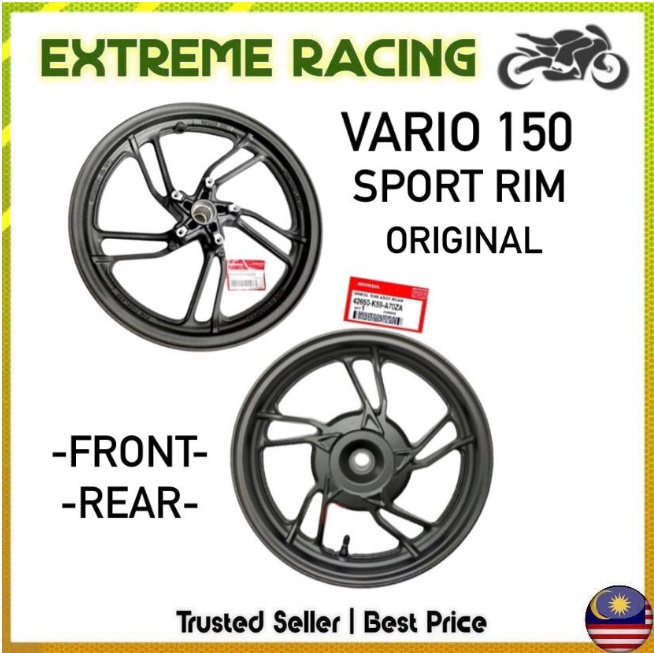 Vario 150 Ori SportRim Front Depan Rear Belakang Sport rim Tyre Roda ...