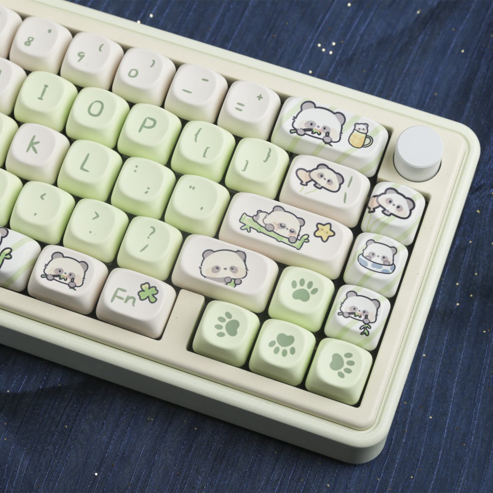 Cow Keycaps Gradient Color MOA Profile Cute Cartoon PBT Dye Sub ...