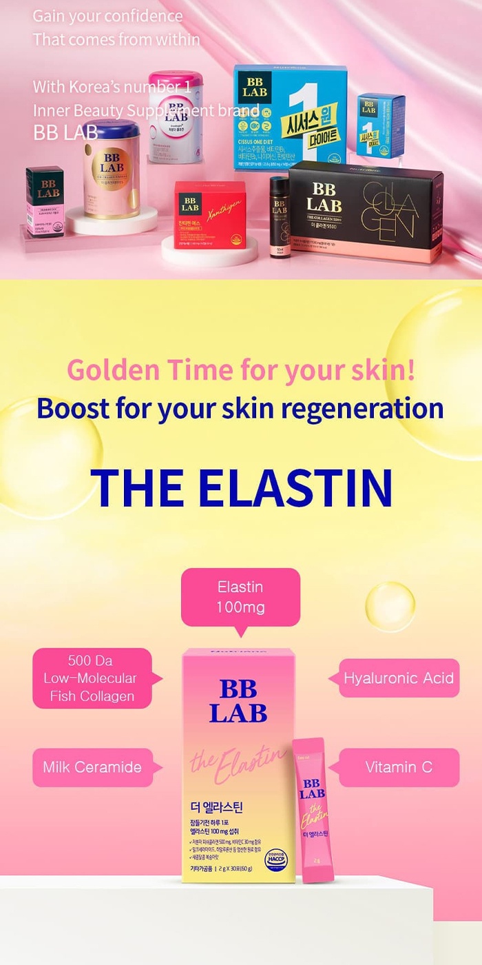 NUTRIONE BB LAB The Elastin Powder (2g x 30 sticks) 1 BOX | Shopee Malaysia