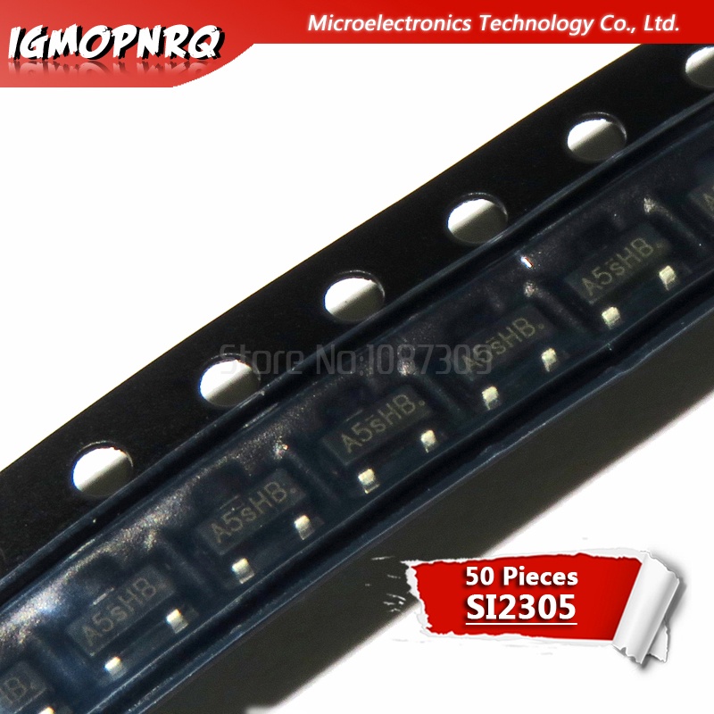 50pcs SI2305DS SI2305CDS SI2305 A5SSH SOT23-3 MOSFET SI2300 SI2301 ...