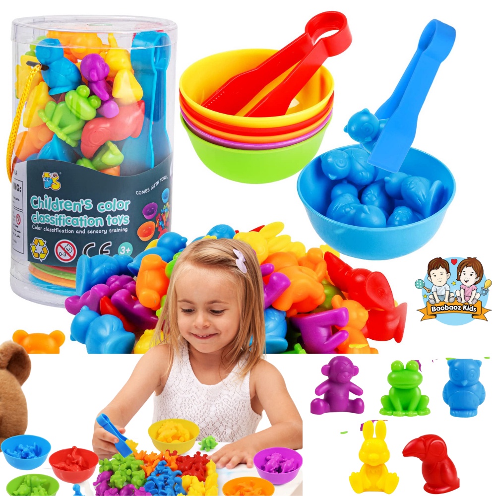 Preschool Learning Counting Animals Matching Games Color Sorting ...