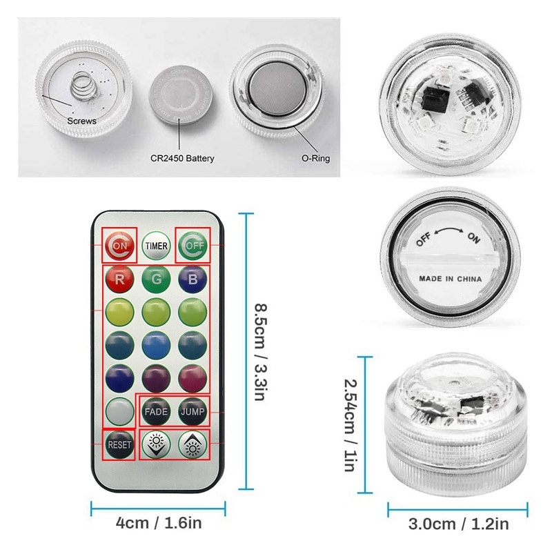 Wireless Adhesive LED Car Interior Ambient Light Remote Control ...
