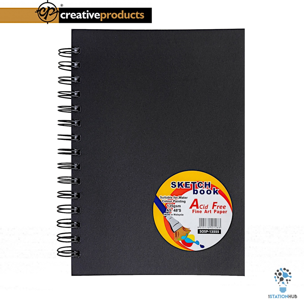 Hardcover A5 Sketch Book 135GSM 48'S | Sketchbook | Sketching Arts ...