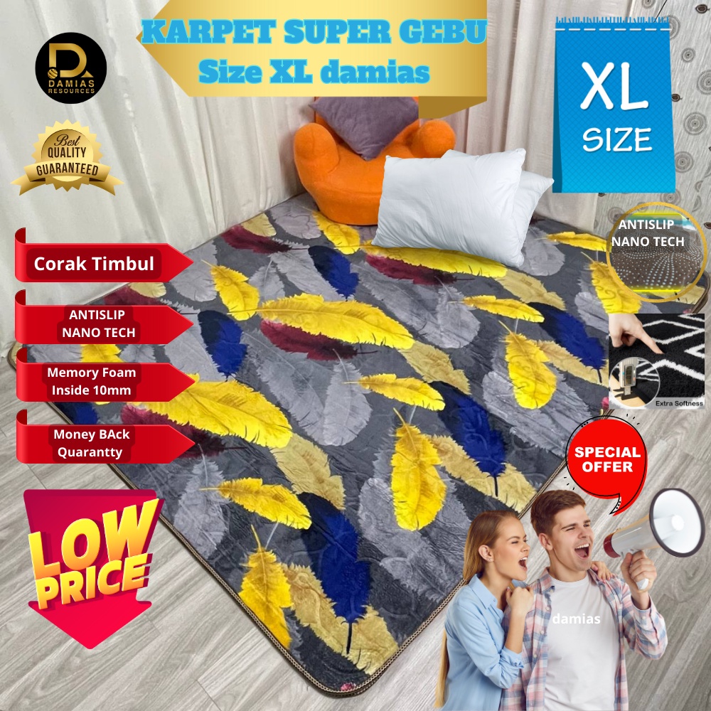 Saiz XL Ada Span (memory Form) Didalam design Karpet Gebu Span Corak ...