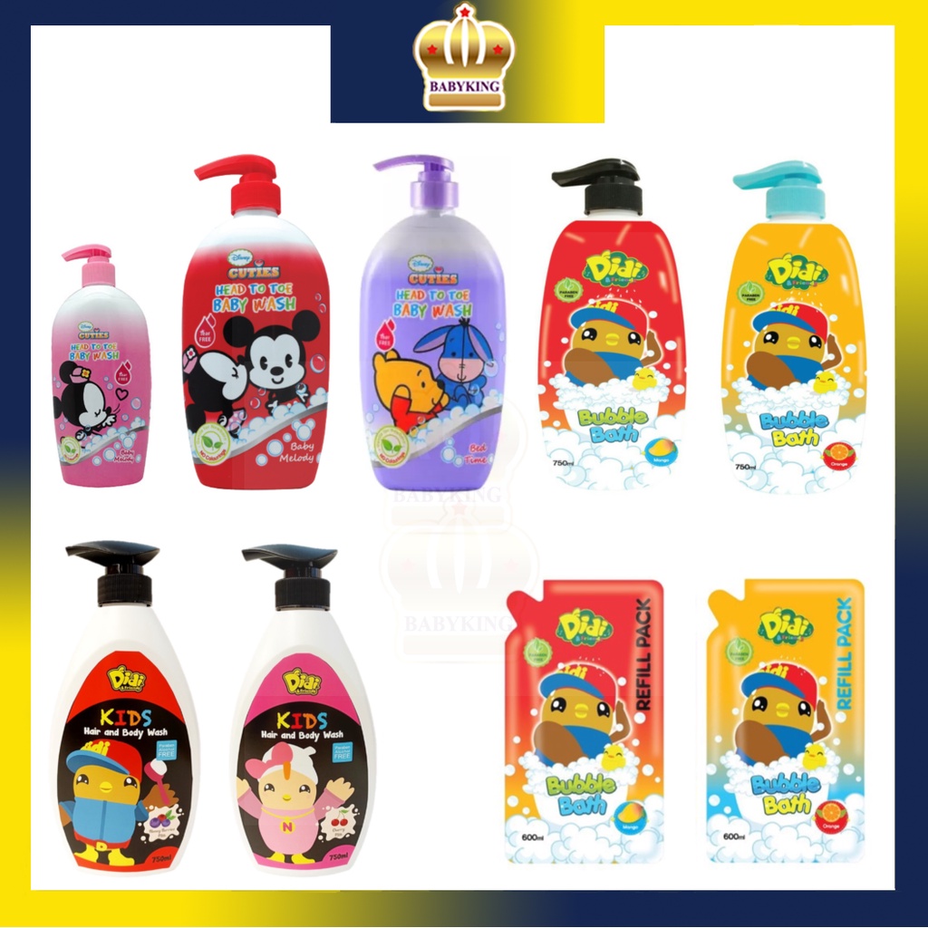 Original Disney Cuties Didi & Friends Head to Toe Baby Wash Kids Hair ...