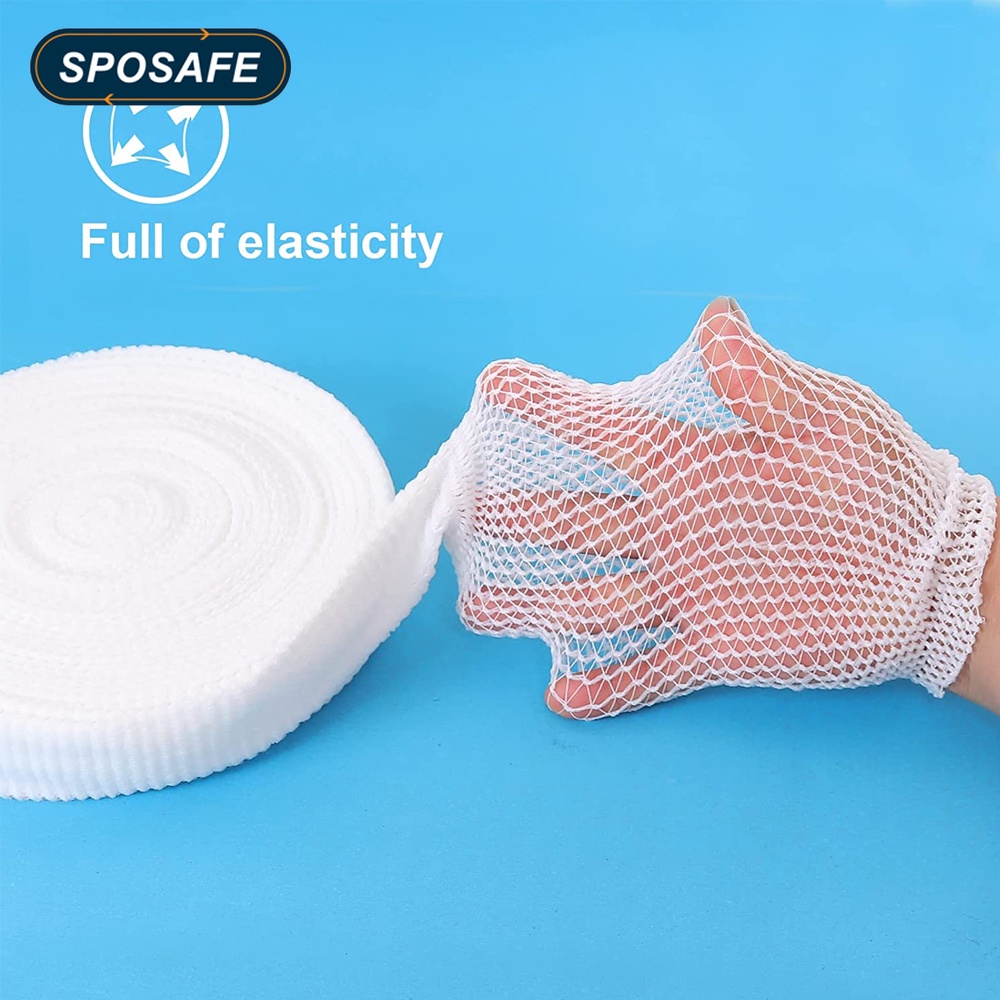 SPOSAFE 1 Roll Net Tubular Bandage for Wrist Forearm Elbow Knee Injury ...