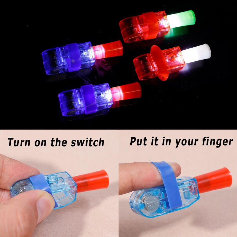 LED Cartoon Projection Flashlight Kids Finger Flashlight Multiple ...